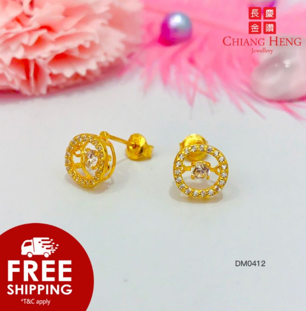916 Gold Earring – Chiang Heng