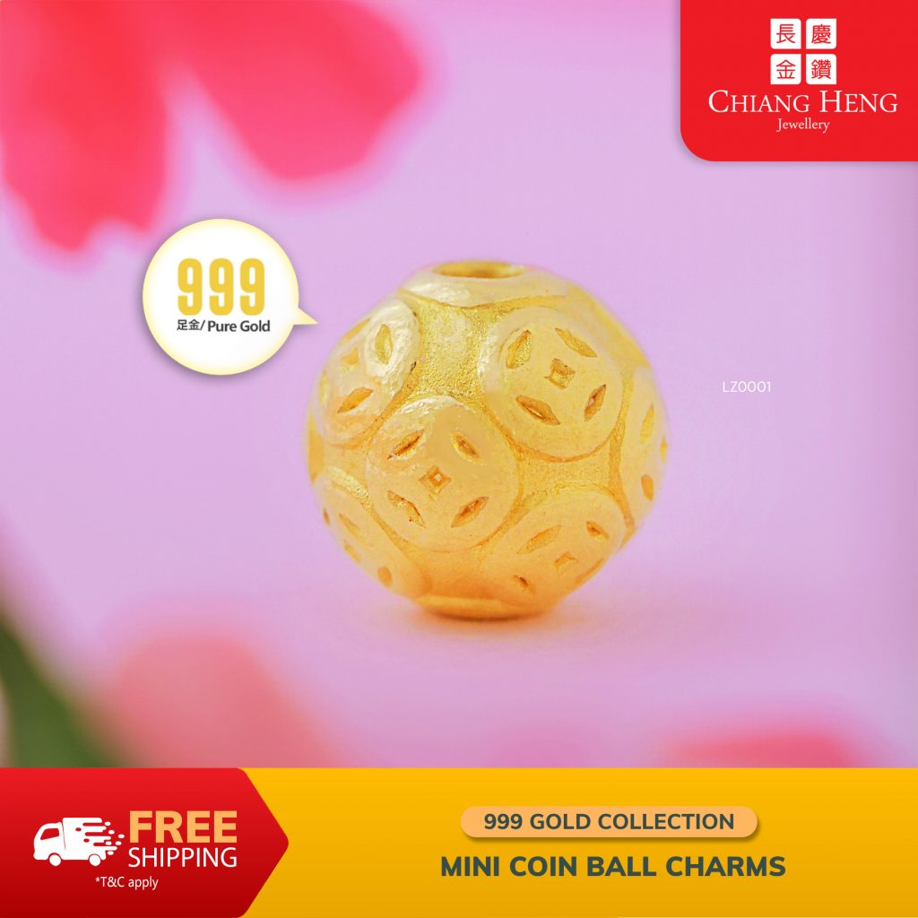999 Gold Mini Ball Charms – Chiang Heng