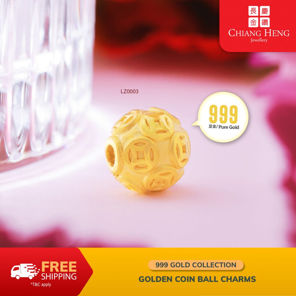 999 Gold Golden Coin Ball Charms – Chiang Heng