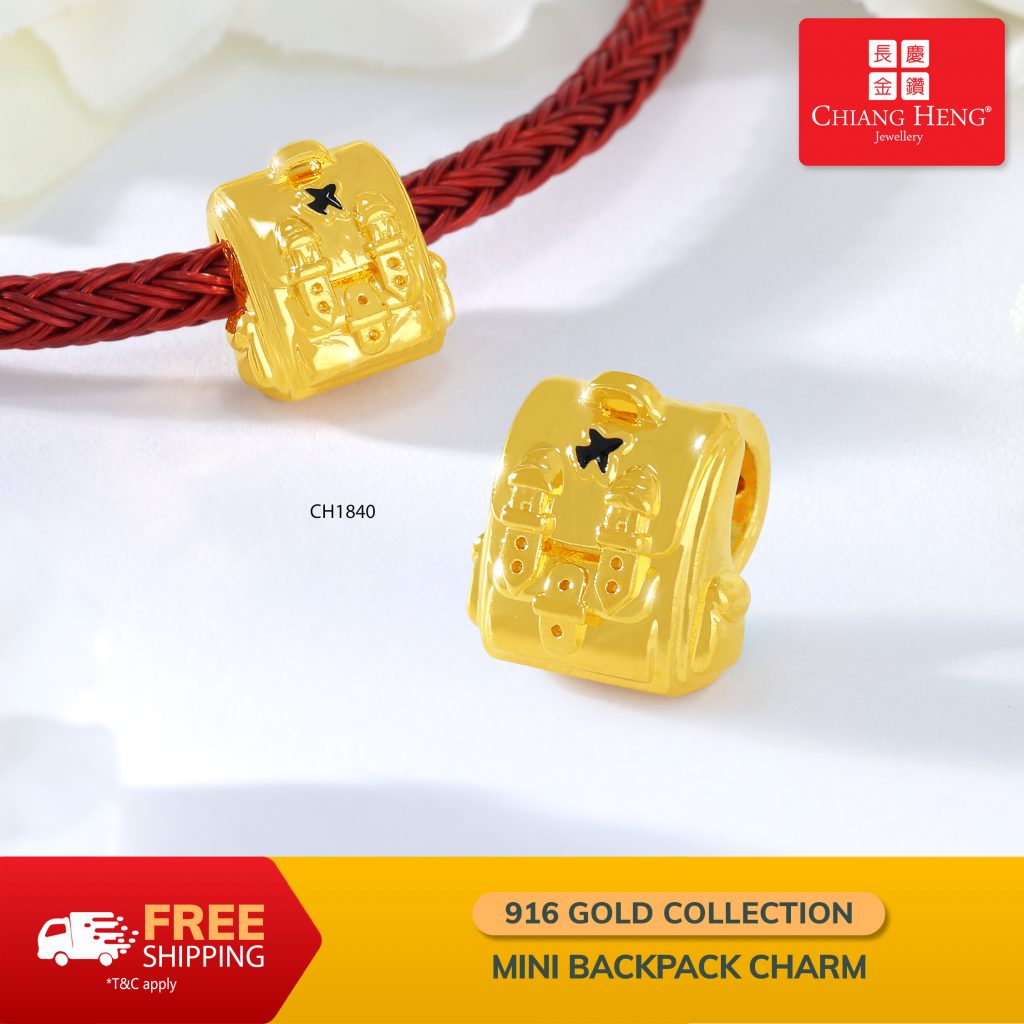 916 Gold Mini Backpack Charms – Chiang Heng